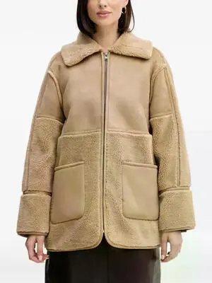 PEDRO DEL HIERRO Shearling Zipped Jacket