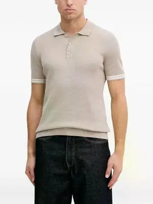 JOOP! Ribbed Short Sleeve Polo Shirt