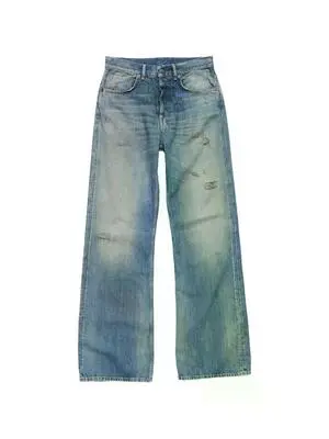Acne Studios Distressed Wide Straight Leg Jeans