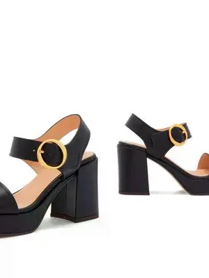 ODISSI Brianne Platform Sandals - Black