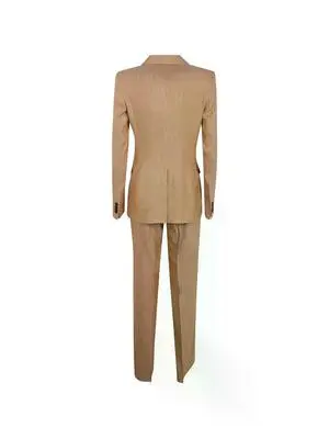 Tagliatore Striped Double-breasted Suit - Neutrals