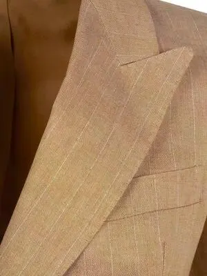 Tagliatore Striped Double-breasted Suit - Neutrals