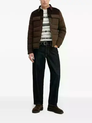 BENETTON Corduroy Panelled Padded Jacket