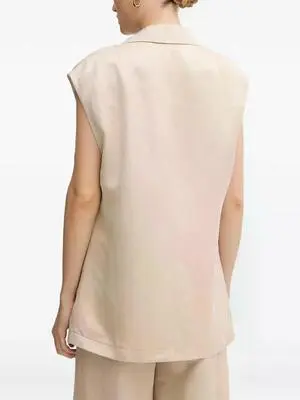 MARC AUREL Sleeveless Single-breasted Blazer