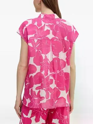 MARC AUREL Floral Print Shirt