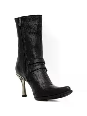 NEW ROCK Buckle-detail Boots