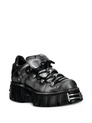 NEW ROCK Lace-up Lug-sole Trainers