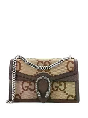 Gucci Dionysus Jumbo Gg Canvas Small Shoulder Bag
