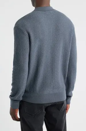 FRAME Long Sleeve Wool Polo Sweater