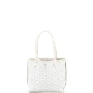 Goyard Anjou Reversible Tote Coated Canvas Mini - White