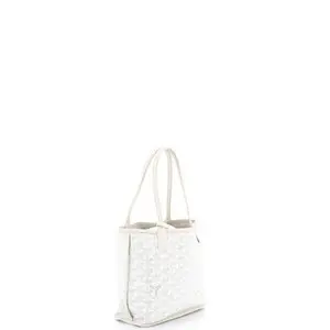 Goyard Anjou Reversible Tote Coated Canvas Mini - White