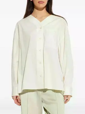 JIL SANDER Chest-pocket Buttoned Shirt - Neutrals