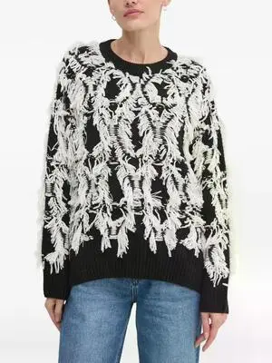 Oui Round Neck Sweaters For Women