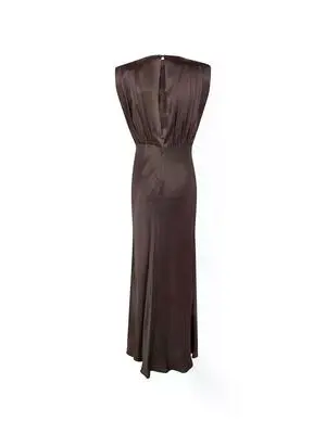 SEMICOUTURE Casilda Pleated Maxi Dress