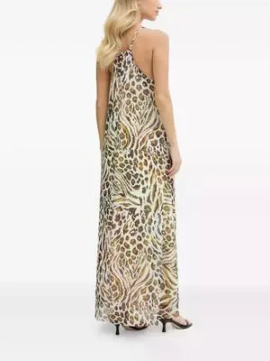 MARC AUREL Animal-print Maxi Dress