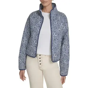 LEVI'S Quilted Cotton Jacket - Blue Indigo Egret Paisley