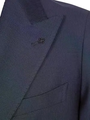 Tagliatore Double-breasted Jacket With Peak Lapel - Blue