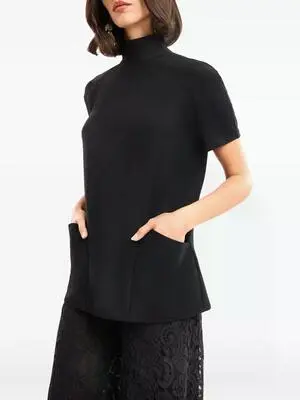 GEMY MAALOUF High Neck Pocket Top