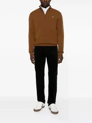 Gant Half-zip Sweater - Brown