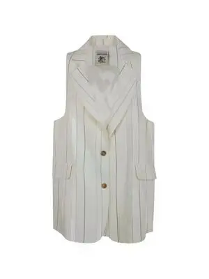 Semicouture Striped Outerwear For Women
