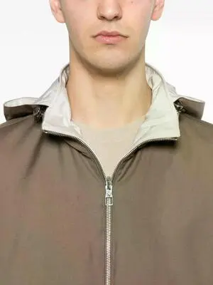 MONTECORE Hooded Zip Gilet - Brown