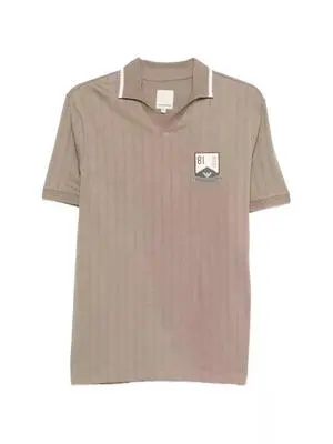 Emporio Armani V-neck Polo Shirt - Neutrals