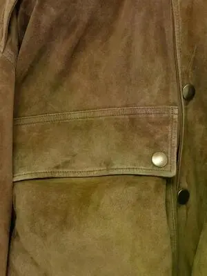 PETAR PETROV Flap-pocket Suede Bomber Jacket