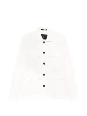 MONTECORE Buttoned Flap-pocket Overshirt - White