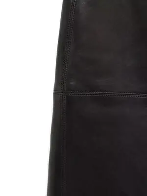 PETAR PETROV Leather Midi Skirt