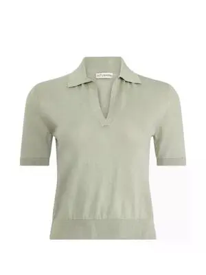 Altuzarra Clay V-neck Knit Polo Top