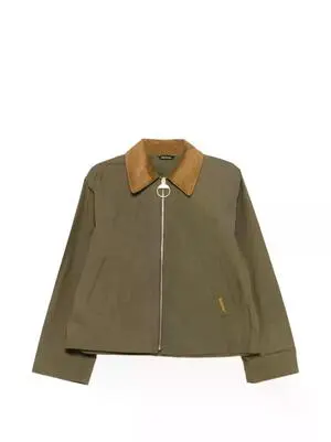 Barbour Jacket With Corduroy Collar - Green