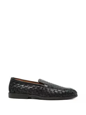 Santoni Woven Loafers