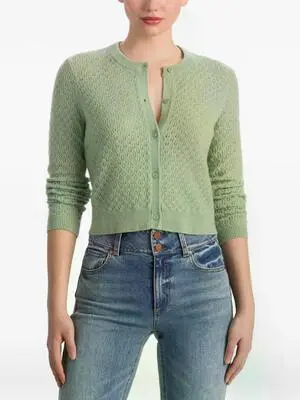 Alice + Olivia Pointelle Knit Cardigan