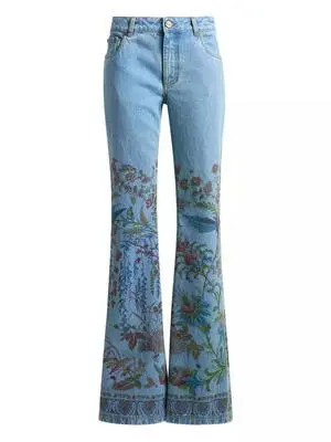 Etro Printed Flare Jeans