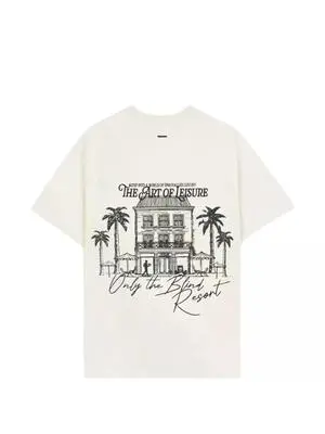 ONLY THE BLIND Graphic-print T-shirt - Neutrals