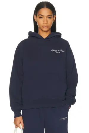 Sporty & Rich Drop Shoulder Sweatshirts Hoodies For Women