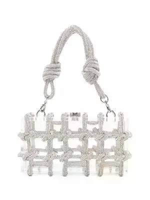 Cult Gaia Caged Shoulder Bag - White