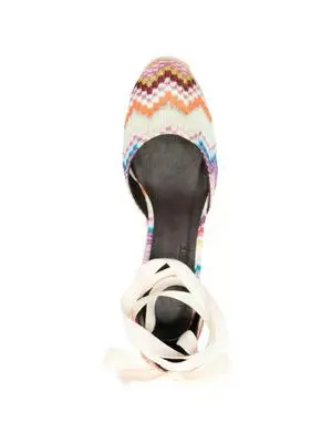 Missoni Chevron-pattern Espadrilles - Orange
