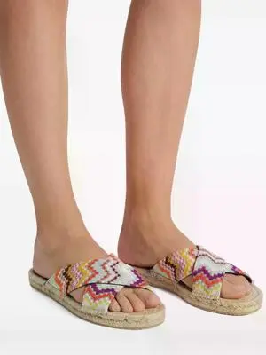 Missoni Criss-cross Espadrilles - White