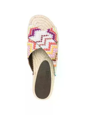 Missoni Criss-cross Espadrilles - White