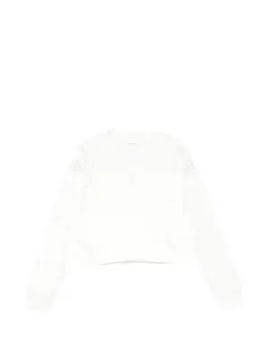 Patrizia Pepe Crystal-embellished Sweatshirt - White