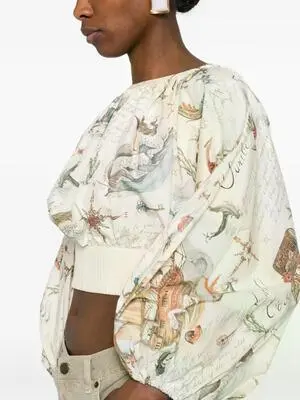 Zimmermann Printed Cropped Top