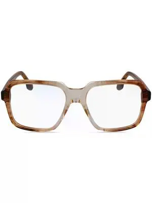 Victoria Beckham Square-frame Glasses - Brown