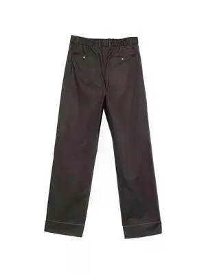 Brioni Elastic-waistband Trousers - Brown