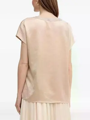 MARC AUREL Embellished V-neck Top