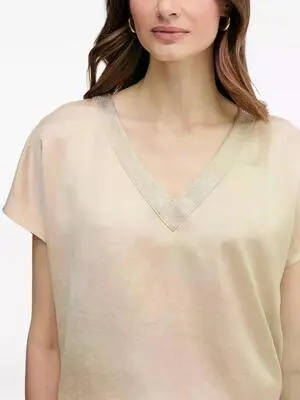 MARC AUREL Embellished V-neck Top