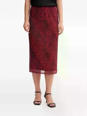 MARC AUREL Patterned Midi Skirt