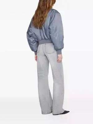 ANINE BING Zip-up Bomber Jacket - Blue