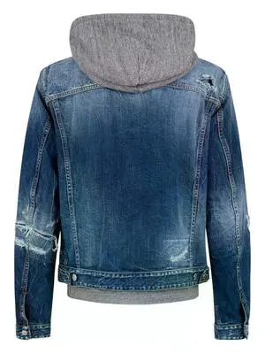 Dsquared2 Ripped-detail Denim Jacket