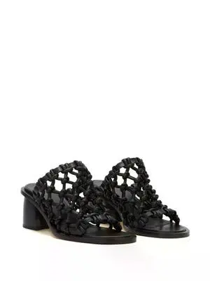 ODISSI Nour Braided Sandals - Black